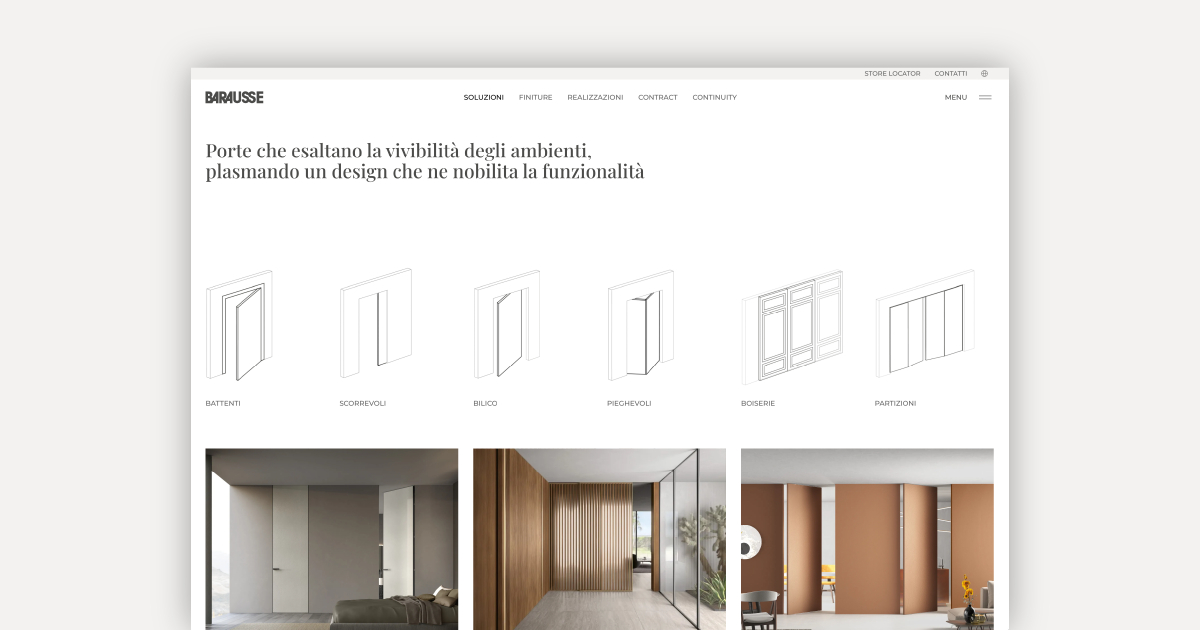 Barausse | Doors, partitions, wall paneling